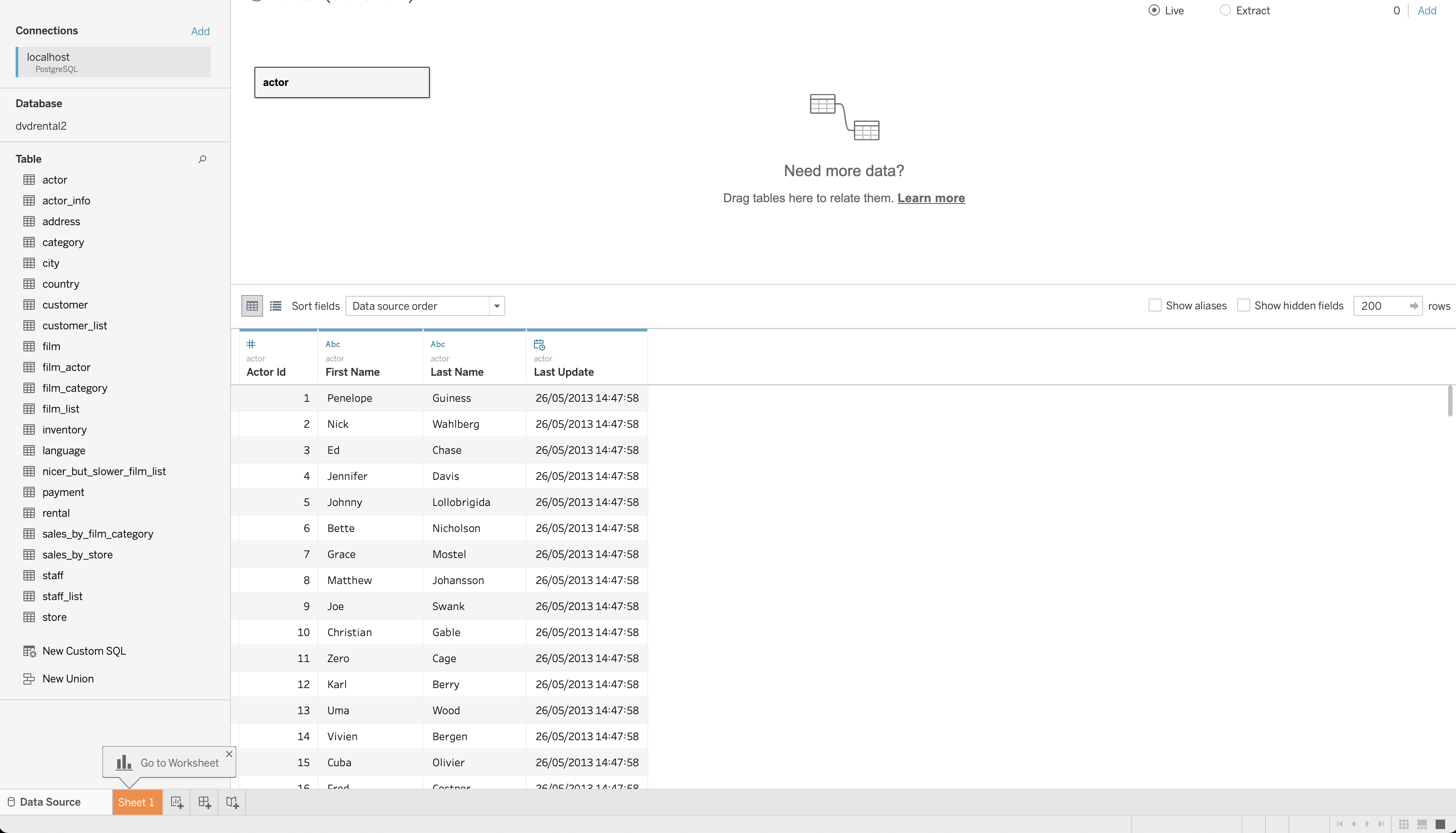 Tableau And Postgresql How To Make Them Work Together